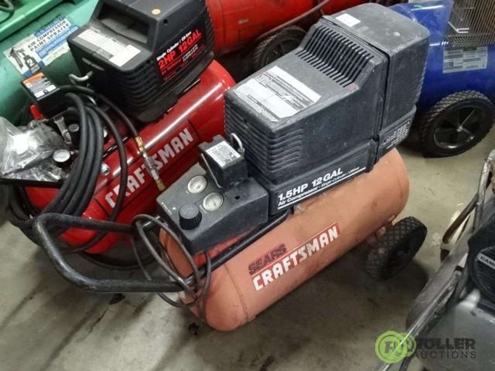 Craftsman 919.155611 Air Compressor 1.5Hp 12 Gallon 120V Roller Auctions