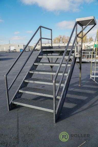 7-Step Metal Access Stairs - Roller Auctions