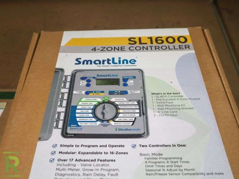 New Smartline SL1600 4-Zone Controller and Rain Bird Controller ...