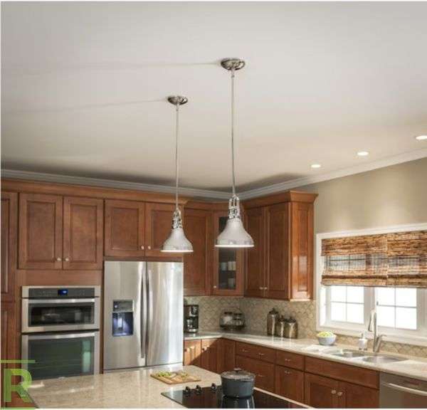 (4) allen + roth #CPM150LPN Polished Nickel Transitional Dome Mini ...