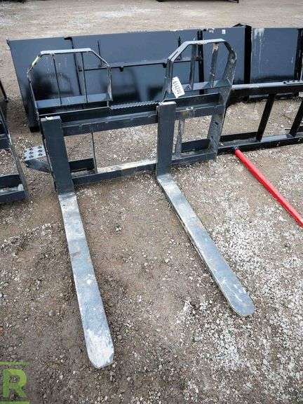 New Bobcat Fork Attachment To Fit Skid Steer Loader, 48" Forks - Roller ...