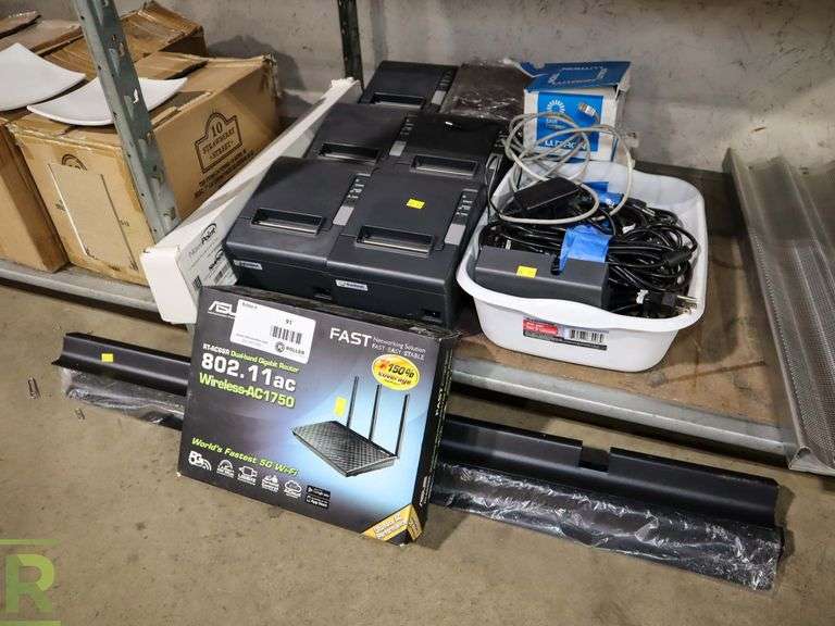 Wireless Router, Printer and Power Cables - Roller Auctions