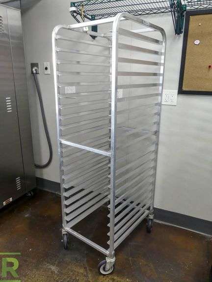 Aluminum Full Size Sheet Pan Cart - Roller Auctions