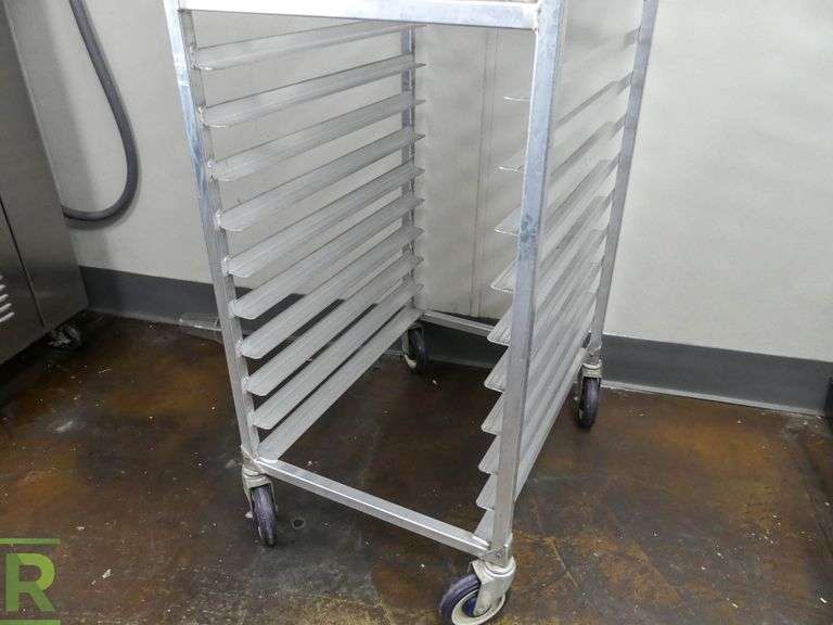 Aluminum Full Size Sheet Pan Cart - Roller Auctions