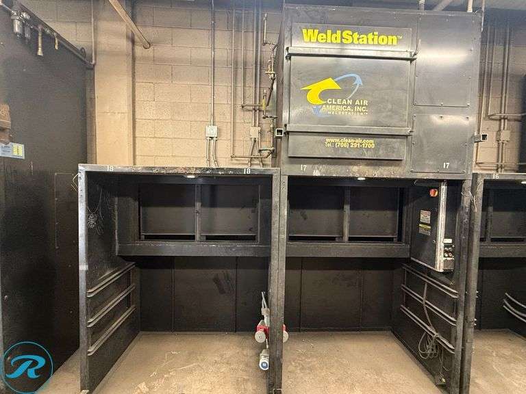 Clean-Air Industries 2-Bay Welding Station - Roller Auctions