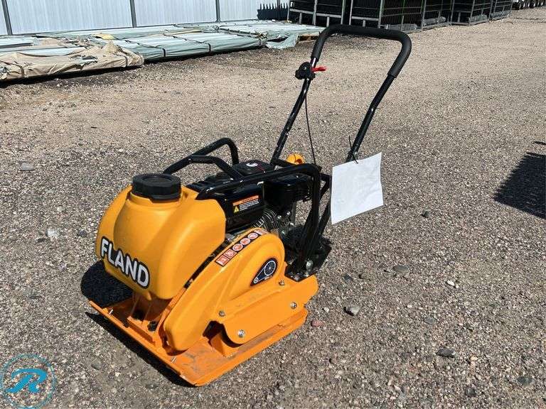New Fland FL90 Gas Plate Compactor, 13.5Hp, 19" Width - Roller Auctions