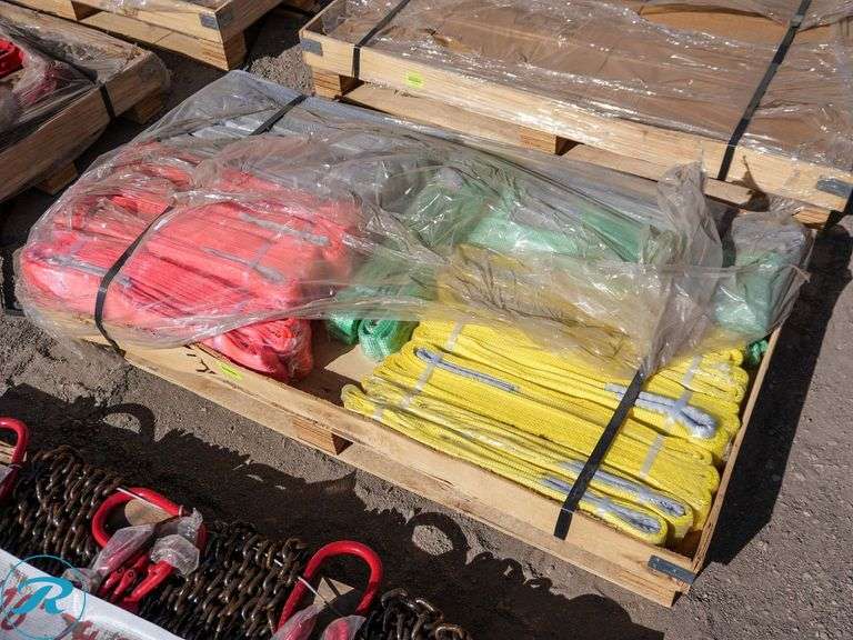 Pallet of New Webbing Slings - Roller Auctions