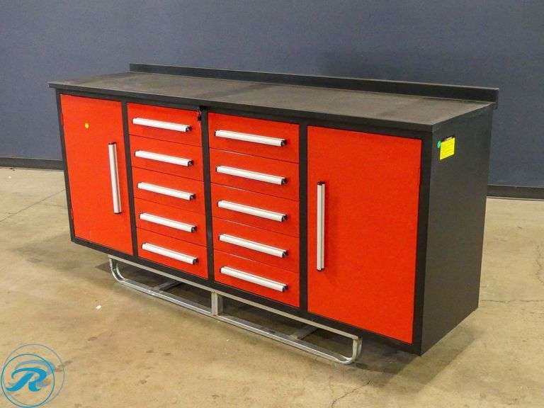 New Chery 10-Drawer Workbench, 7' Long - Roller Auctions