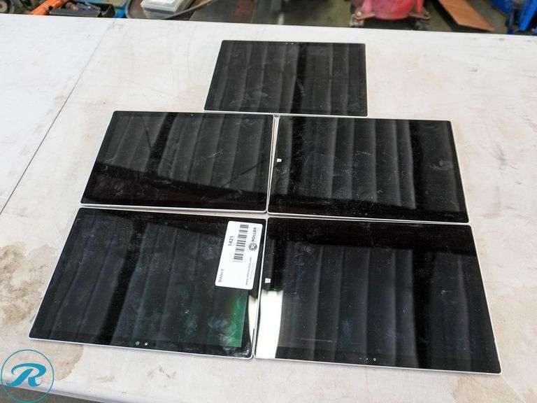 (5) Microsoft Surface Tablets: 64 GB, 256 GB and (3) 128 GB - Roller Auctions