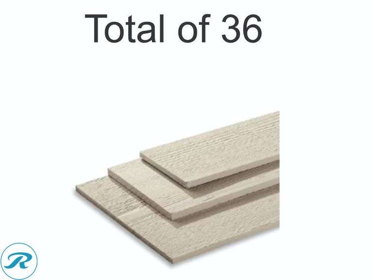 (36) 0.4375 in x 8in x 12ft Primed Wood Composite Lap Siding (15.36 sq ...