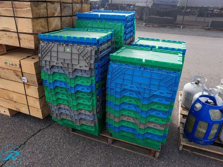 Pallet of Stacking Totes - Roller Auctions