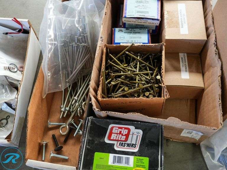 (6) Boxes of Fastener Hardware - Roller Auctions