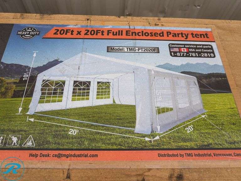 New TMG Industrial TMG-PT2020F Fully Enclosed Party Tent, 20' x 20 ...