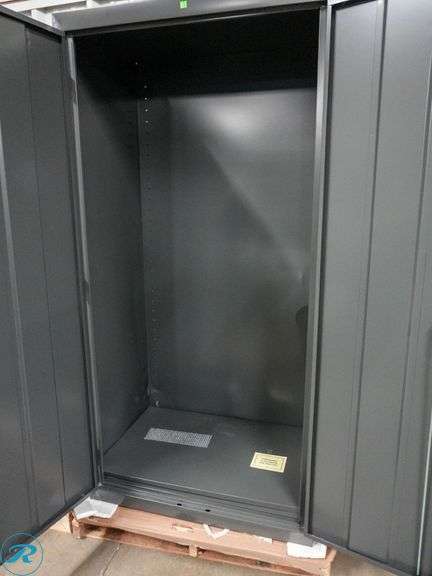 2-Door Storage Cabinet (Damaged) With Keys - Roller Auctions