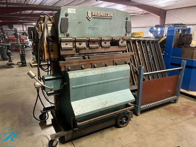 Promecam RG-25-12 25-Ton x 12' Hydraulic Press Brake, 3ph With Material ...