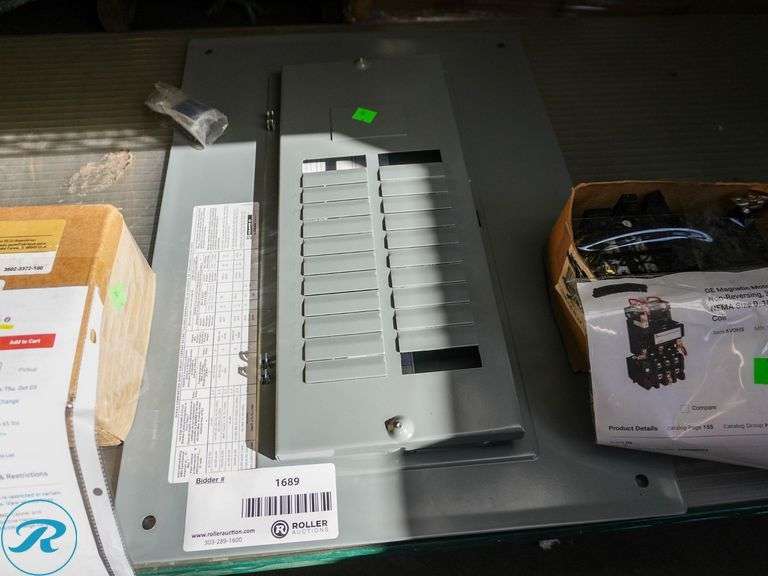 Shelf of Base Board Heater, Fuse Cover, GE Magnetic Motor Starter ...