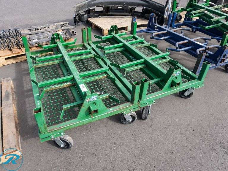 (2) Mac Rack Folding Material Racks - Roller Auctions