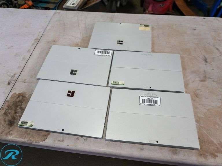 (5) Microsoft Surface Tablets: 64 GB, 256 GB and (3) 128 GB - Roller Auctions