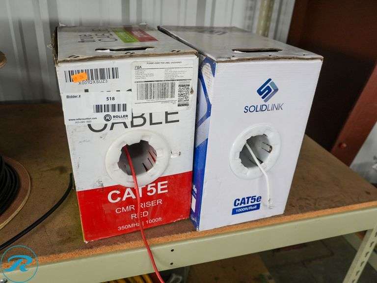(2) Boxes of Cat5-E Wire - Roller Auctions