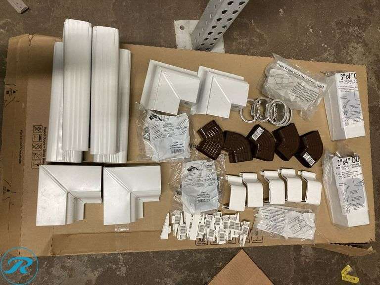 (10) Amerimax 5-in x 120-in Black K Style Gutter (15) Amerimax Vinyl ...