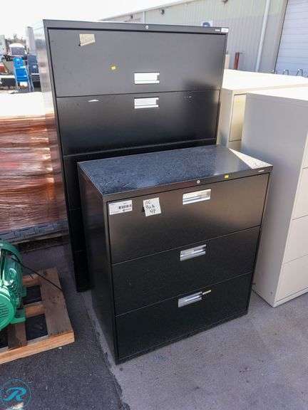 (2) Lateral File Cabinets (No Keys) - Roller Auctions