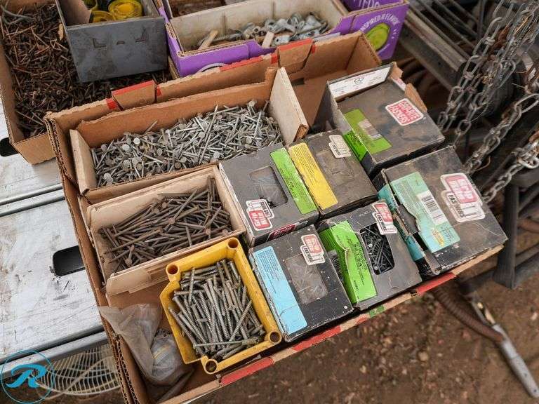 (4) Trays of Hardware - Roller Auctions