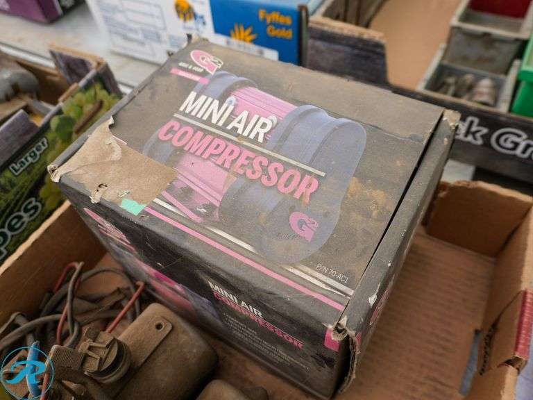 Tray of G2 Mini Air Compressor and ARB Air Compressor - Roller Auctions