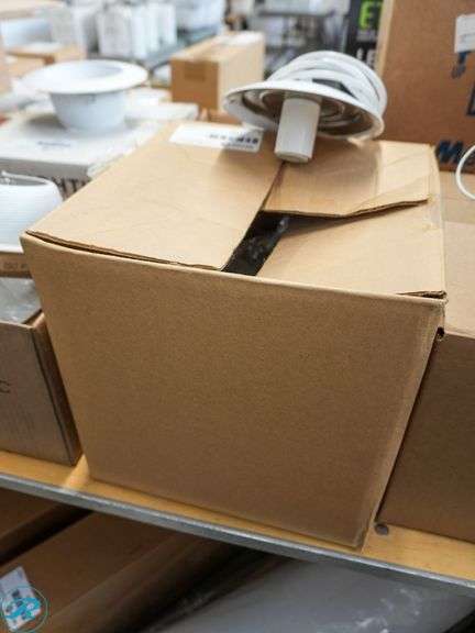 Box of Pendant Light Fixtures, White (No Glass) - Roller Auctions