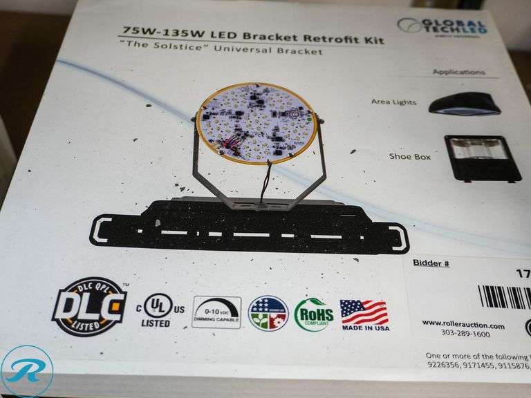 (2) Globe Tech LED 75W-135W LED Bracket Retrofit Kits, 'The Solstice ...