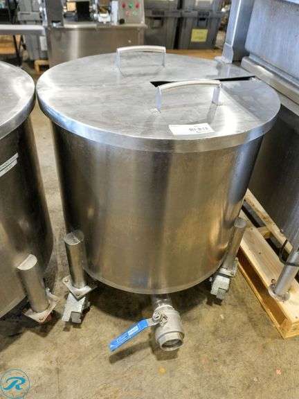 Stainless Steel Soaking Vessel on Casters With Sankyo 100W0G Valve ...