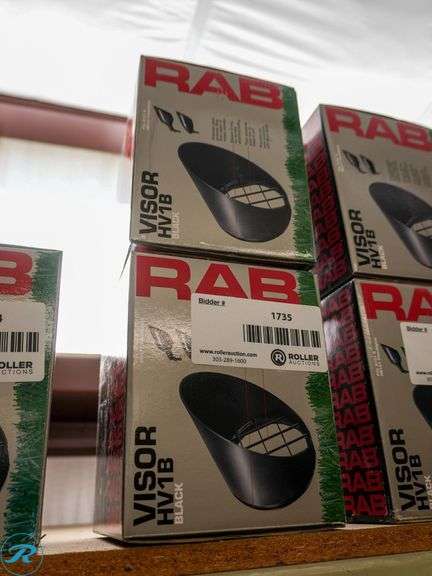 (2) RAB Visor HVIB, Black - Roller Auctions