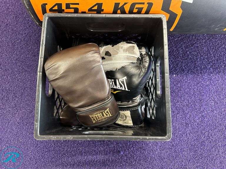 Torque Fitness 100lb Heavy Bag with Gloves - Roller Auctions