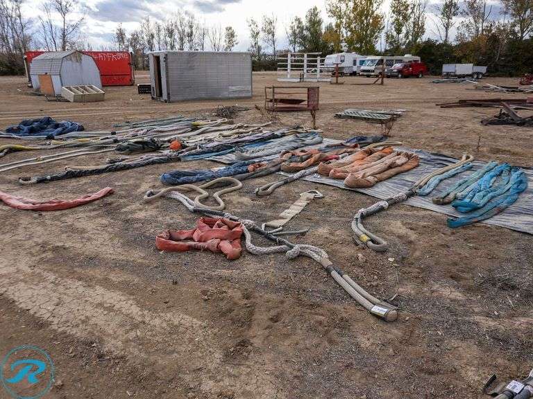 Approximately (30) Assorted Rigging Straps - Roller Auctions