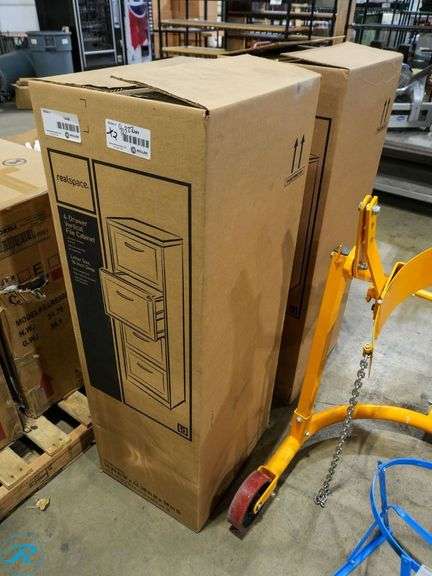 (2) Realspace 4-Drawer Vertical File Cabinets - Roller Auctions
