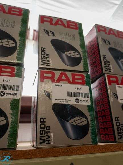 (2) RAB Visor HVIB, Black - Roller Auctions