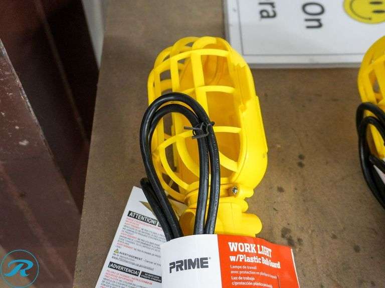 Prime Work Light With Plastic Bulb Guard - Roller Auctions