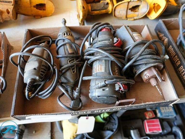 (4) Rotary Power Tools: Dremel, Rotozip - Roller Auctions