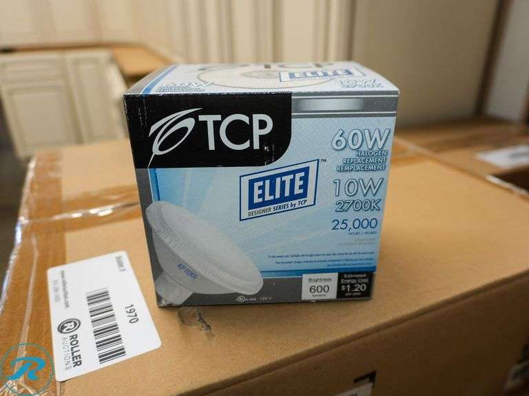 (2) Cases of TCP 10W Reflector Bulbs (60W Halogen Replacement) - Roller ...
