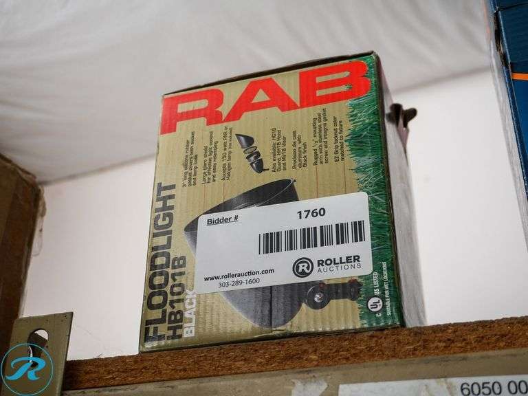 RAB Floodlight HB101B, Black - Roller Auctions