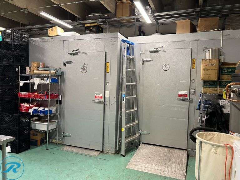 (2) TKS Consulting Walk-In Freezers; (1) 8' x 9' x 8' 4" With External ...