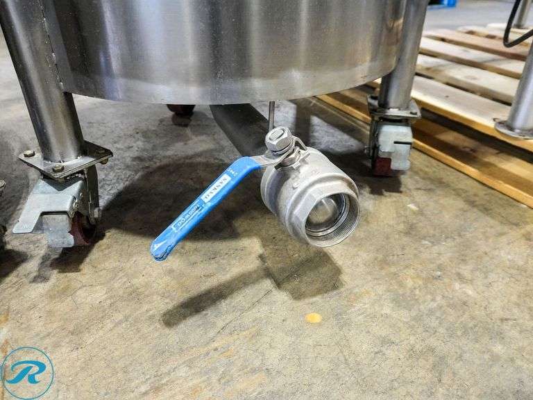 Stainless Steel Soaking Vessel on Casters With Sankyo 100W0G Valve ...