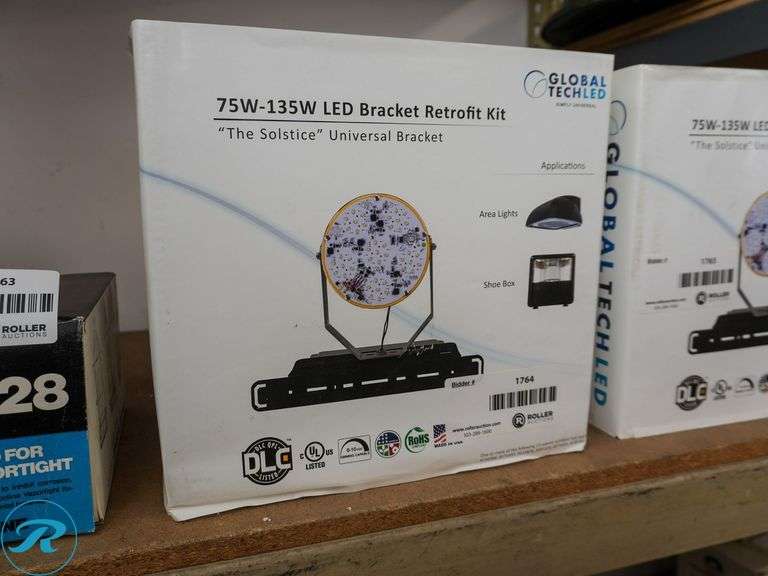 Globe Tech LED 75W-135W LED Bracket Retrofit Kit, 'The Solstice' - Roller Auctions