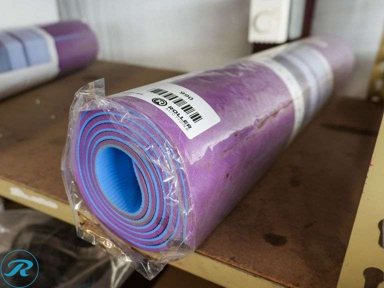 Abzon Yoga Mat, Purple and Blue - Roller Auctions