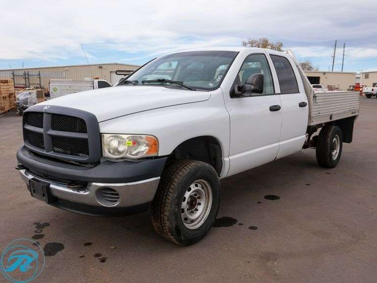 2005 Dodge Ram 2500 4WD Super Cab Flatbed Truck - Roller Auctions