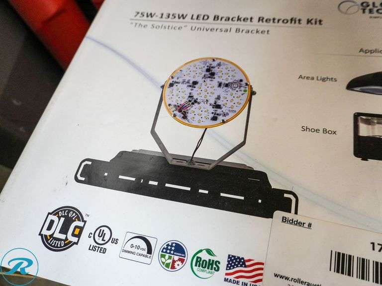 (2) Globe Tech LED 75W-135W LED Bracket Retrofit Kits, 'The Solstice ...