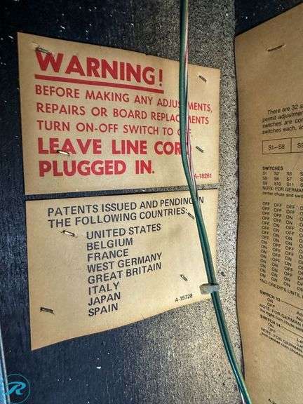 1981 Gottlieb Timeline Star Series 80 Pinball Machine - Roller Auctions