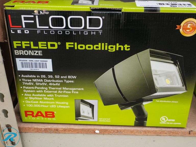 RAB FFLED Floodlight, Bronze - Roller Auctions