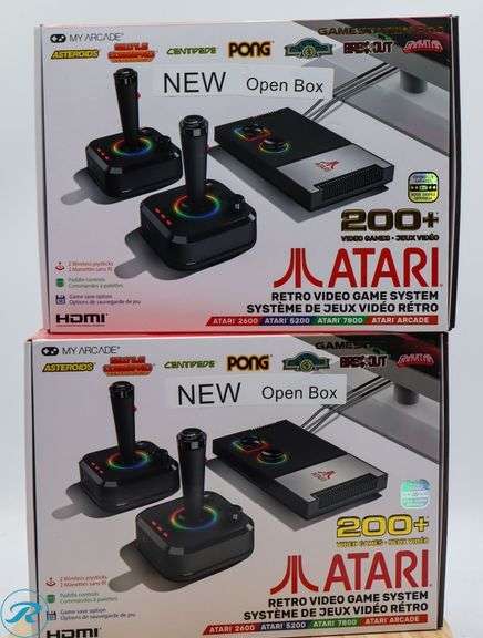 (2) Atari Retro Video Game System w/ 200+ Video Games - New - Roller ...