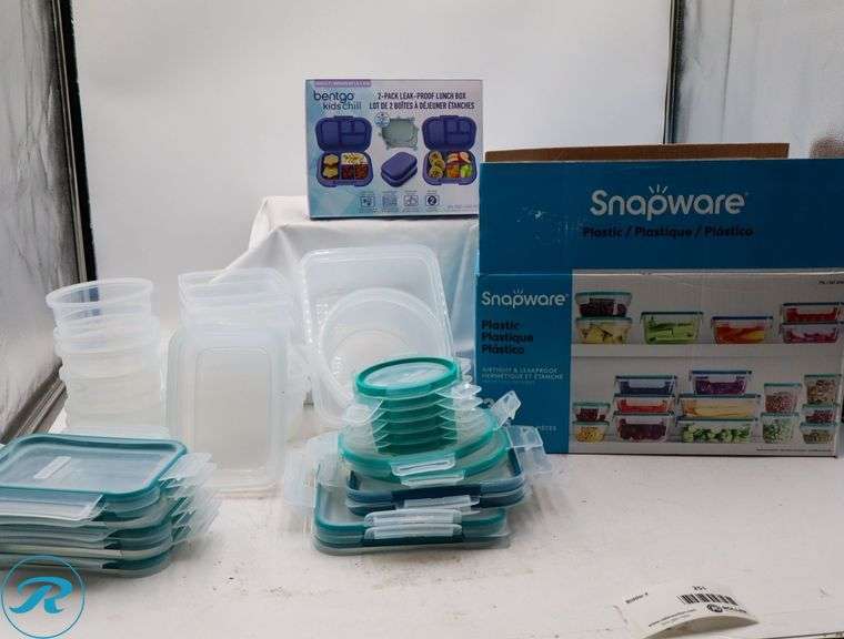 (2) Snapware 38pc Plastic Container Set - (1) New, (1) Used, Bentgo ...