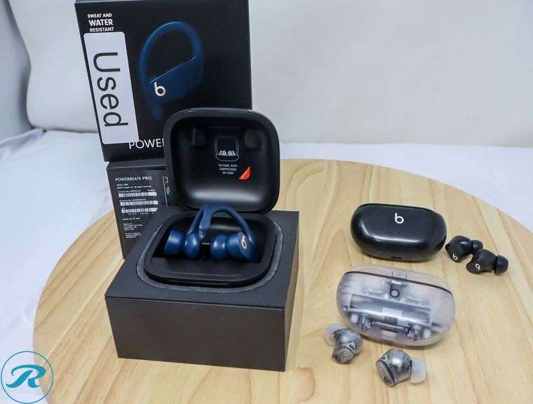 Powerbeats Pro: Navy Blue - Used; Beats Studio + Transparent - Used ...